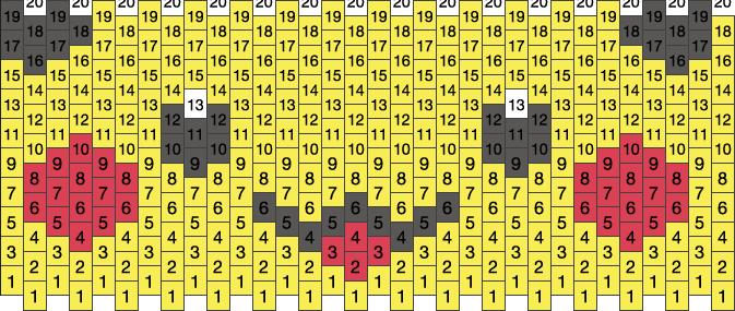 Full Pikachu Face Cuff Pony Bead Patterns | Characters Kandi Patterns ...