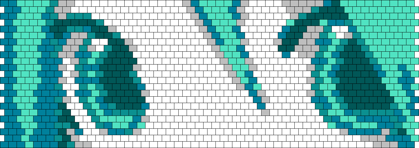 Hatsune Miku Eyes.... Bead Pattern | Peyote Bead Patterns | Characters ...