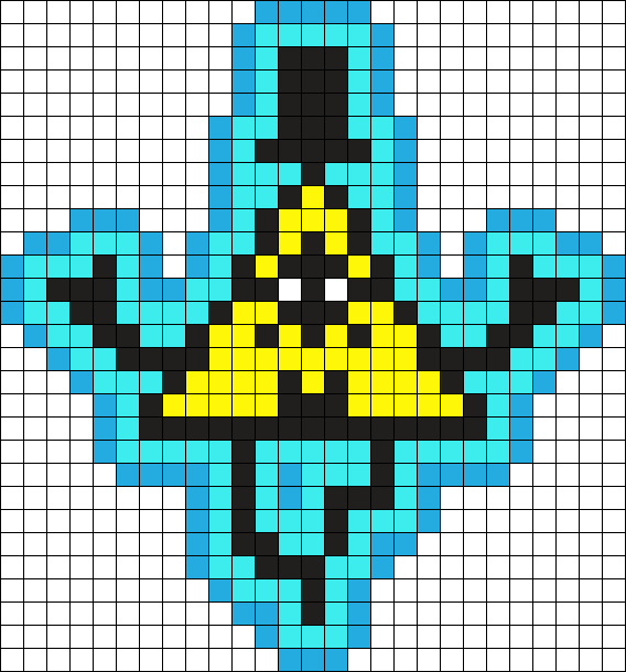 Bill Cipher Perler (Request) Perler Bead Pattern | Bead Sprites ...