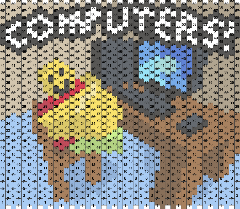 Jim's Computer Panel (Request) Pony Bead Patterns | Characters Kandi ...