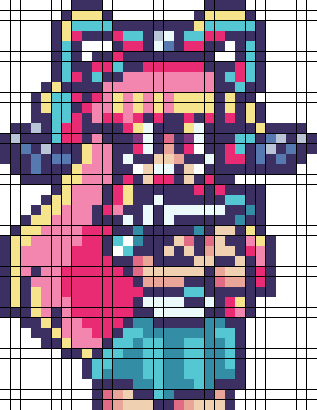 Giffany Perler Bead Pattern | Bead Sprites | Characters Fuse Bead Patterns