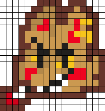 Needlez OC Perler Charm (Request) Perler Bead Pattern | Bead Sprites ...