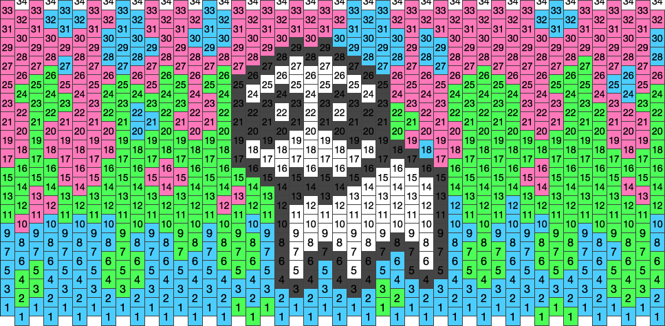 Polysexual Creature Drip Cuff Pony Bead Patterns | Characters Kandi ...