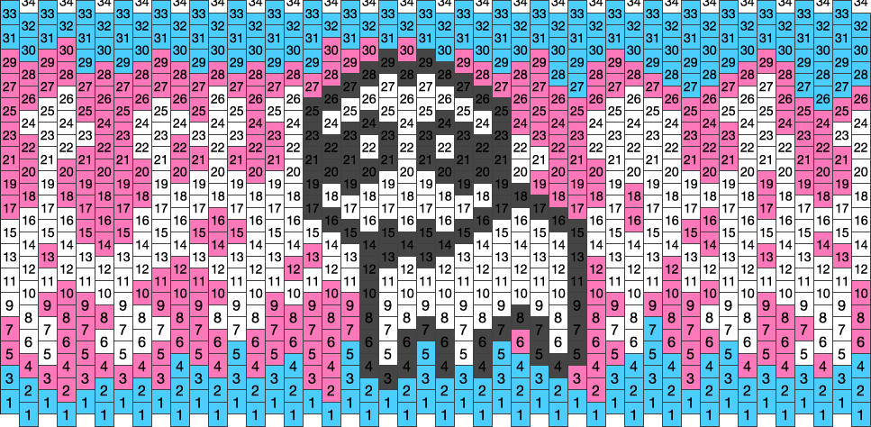 Trans Creature Drip Cuff Pony Bead Patterns | Characters Kandi Patterns ...