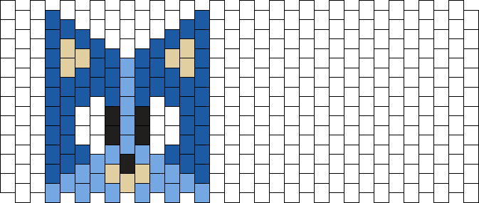 Bluey Pony Bead Patterns | Characters Kandi Patterns for Kandi Cuffs