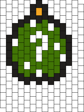 Riddler Christmas Tree Ornament Pony Bead Patterns | Characters Kandi ...