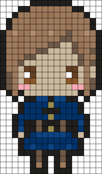 Nobara Kugisaki ~ JJK Perler Bead Pattern | Bead Sprites | Characters ...