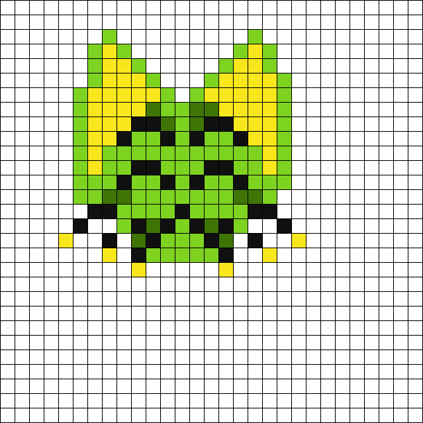 Medium Size Gnarpy Perler Perler Bead Pattern | Bead Sprites ...