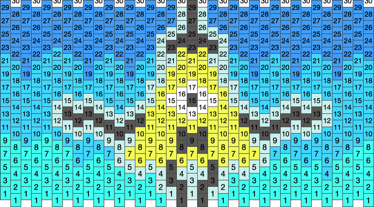 Bill Cypher Gravity Falls Cuff 1 508 Pony Bead Patterns | Characters ...