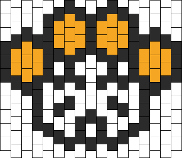 Masky Paw Pony Bead Patterns | Characters Kandi Patterns for Kandi Cuffs