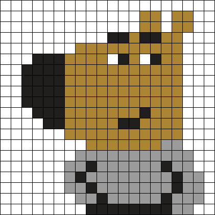 My New Character Perler Bead Pattern | Bead Sprites | Characters Fuse ...