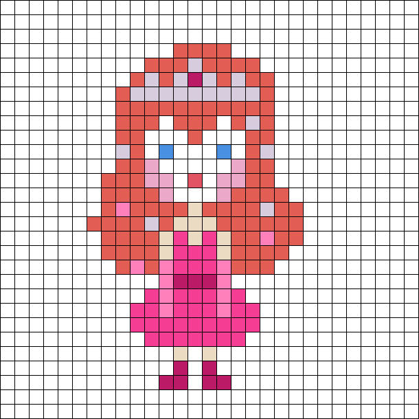 Tiny Desk Chappell Perler Bead Pattern | Bead Sprites | Characters Fuse ...