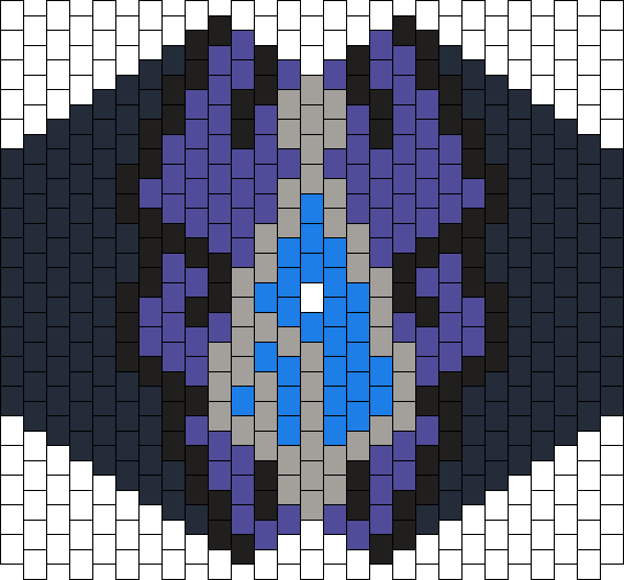 Furina Genshin Impact Mask Simplified (Request) Pony Bead Patterns ...