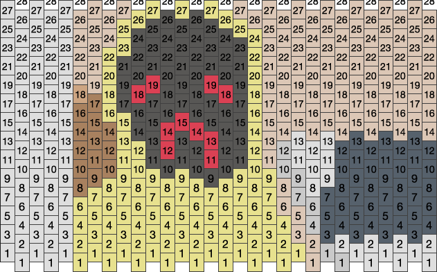 Hoody Cuff Pony Bead Patterns | Characters Kandi Patterns for Kandi Cuffs