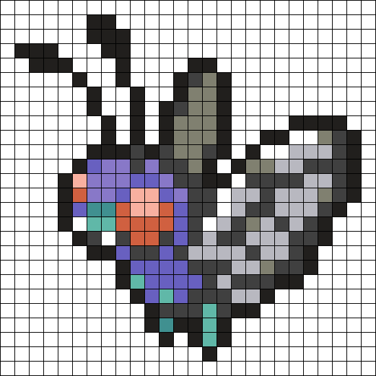 Butterfree Sprite Pokemon Perler Bead Pattern | Bead Sprites ...