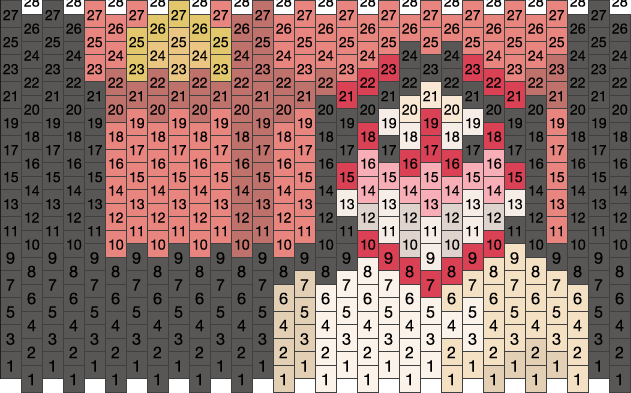 Smile Dog Cuff Pony Bead Patterns | Characters Kandi Patterns for Kandi ...