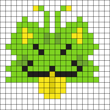 Gnarpy Charm But Freaky Perler Bead Pattern | Bead Sprites | Characters ...