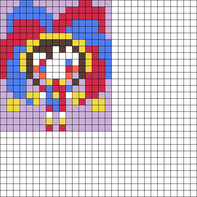 Pomni The Amazing Digital Circus TADC Perler Bead Pattern | Bead ...
