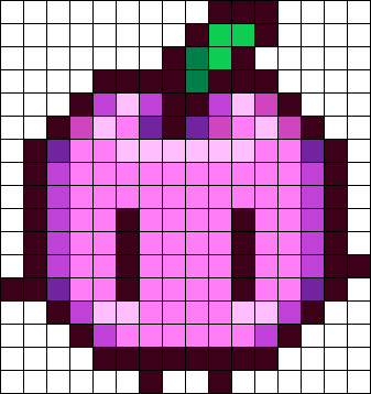 Stardew Valley Small Junimo Plush Pink Perler Bead Pattern | Bead ...