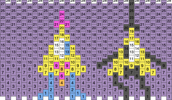 Bill Cipher And Pyramid Steve Pony Bead Patterns | Characters Kandi ...