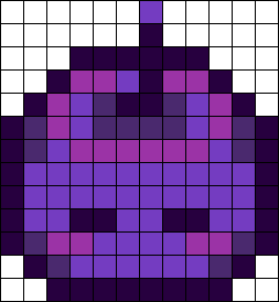 Purple Sleeping Junimo Stardew Valley Perler Bead Pattern | Bead ...