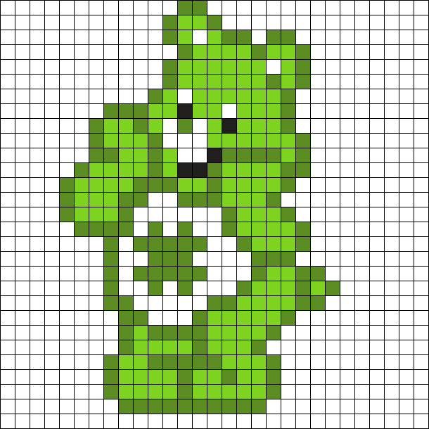 Good Luck Bear Perler Bead Pattern | Bead Sprites | Characters Fuse ...