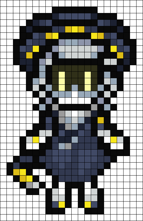 Serial Designation N Murder Drones Perler Bead Pattern | Bead Sprites ...