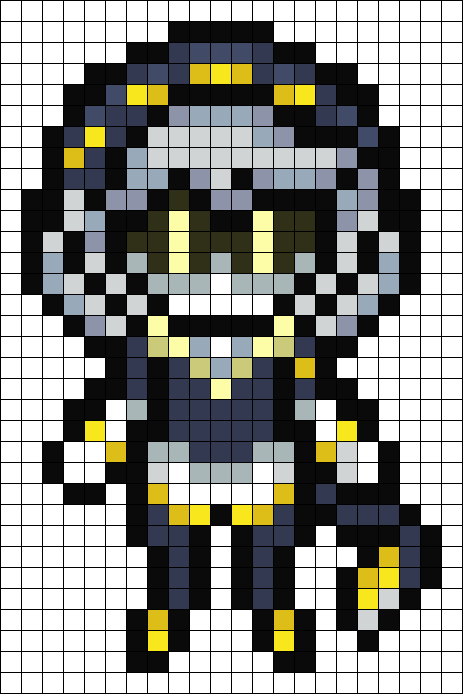 Serial Designation V Murder Drones Perler Bead Pattern | Bead Sprites ...