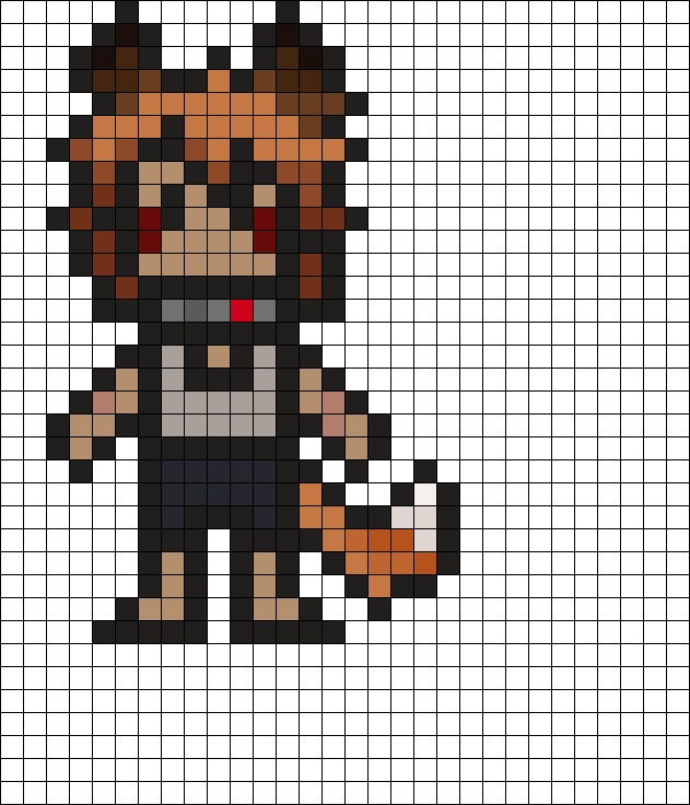 Ren Hana BTD YKMET Perler Bead Pattern | Bead Sprites | Characters Fuse ...