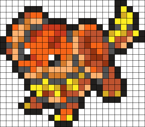 Dachsbun Perler Bead Pattern | Bead Sprites | Characters Fuse Bead Patterns