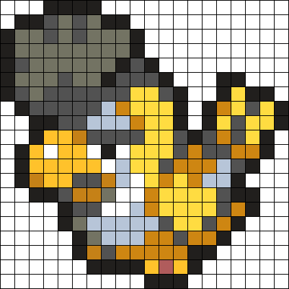 Squawkabilly (Yellow) Perler Bead Pattern | Bead Sprites | Characters ...