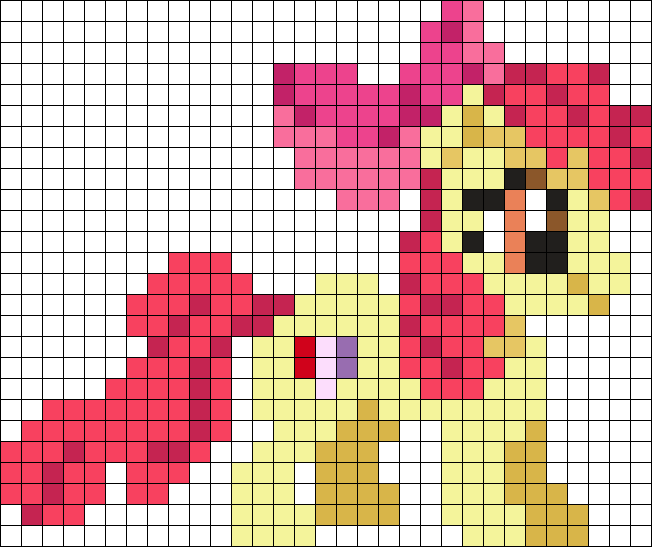 Apple Blossom - MLP Perler Bead Pattern | Bead Sprites | Characters ...