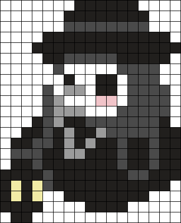 Plague Doctor Squishable Perler Charm Perler Bead Pattern | Bead ...