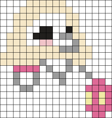 Plague Nurse Squishable Perler Charm Perler Bead Pattern | Bead Sprites ...