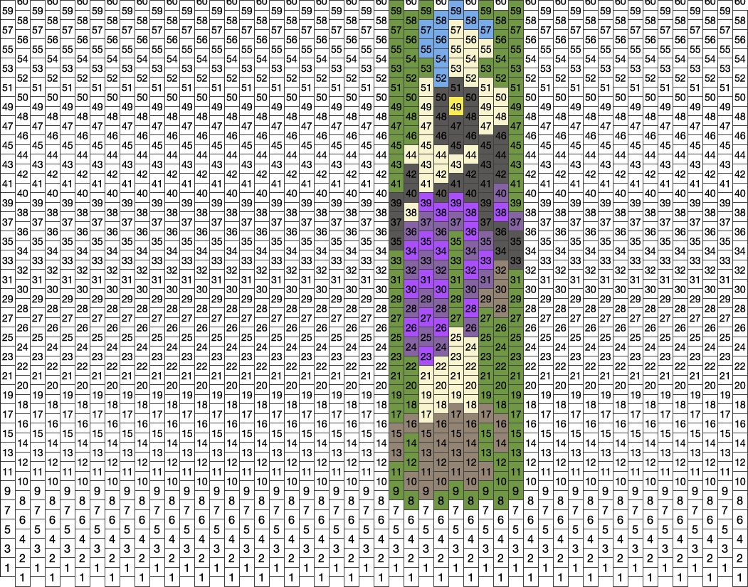 JINX From Arcane Pony Bead Patterns | Characters Kandi Patterns for ...