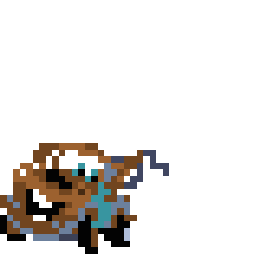 Tow Mater Perler Disney Pixar Perler Bead Pattern | Bead Sprites ...