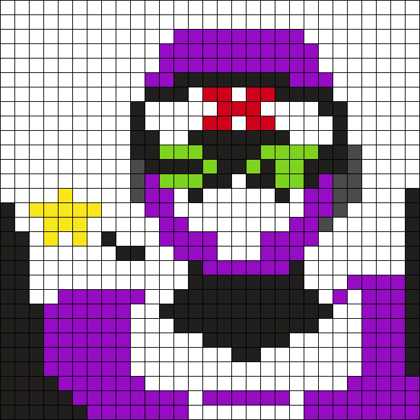 Shadow X, Metal Cardbot Perler Bead Pattern | Bead Sprites | Characters ...