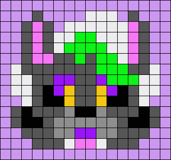 ROXYYY >:33333 Perler Bead Pattern | Bead Sprites | Characters Fuse ...