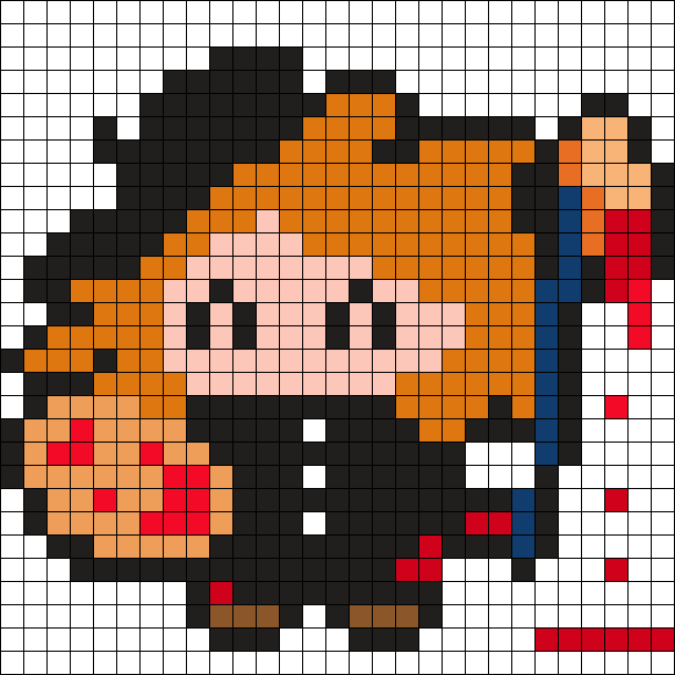 Randal Ivory Painting Perler Bead Pattern | Bead Sprites | Characters ...