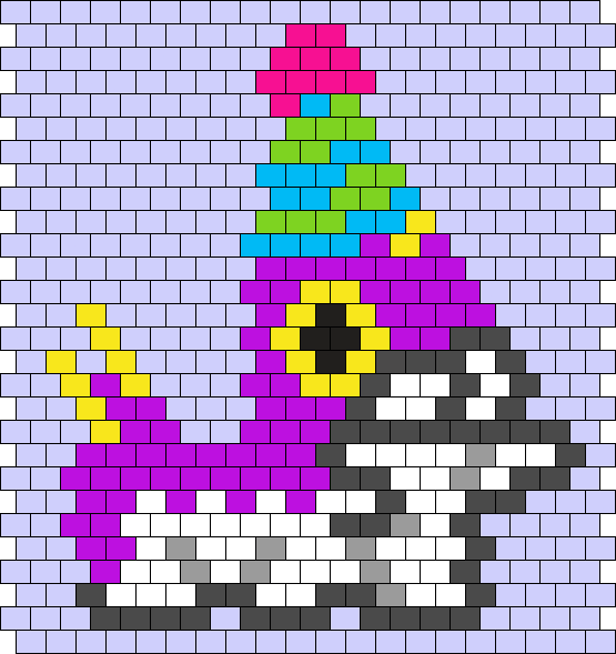 Shiny Party Hat Wurmple Bead Pattern | Peyote Bead Patterns ...