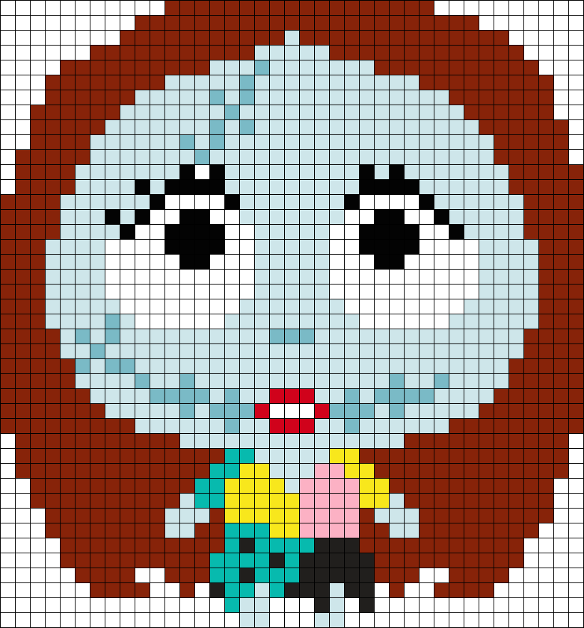 Sally Nightmare Before Christmas Disney Perler Perler Bead Pattern ...