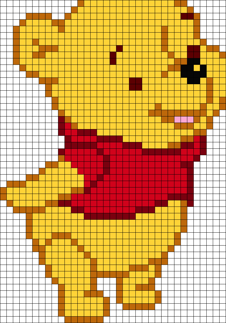 Winnie The Pooh Disney Perler Perler Bead Pattern | Bead Sprites ...