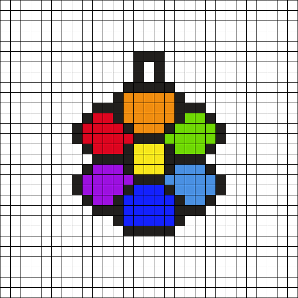 Crafty-corn Pendant Perler Bead Pattern | Bead Sprites | Characters ...