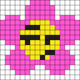 Flower BFDI/BFB Perler!! Perler Bead Pattern | Bead Sprites ...