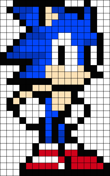 Sonic Perler Sega Perler Bead Pattern | Bead Sprites | Characters Fuse ...