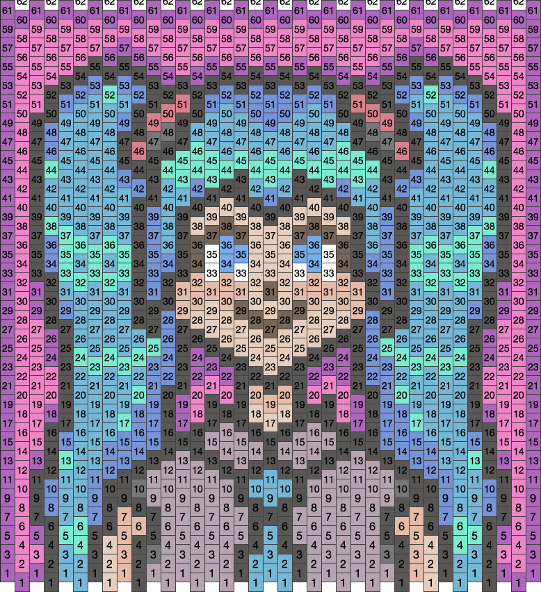 Miku Bag Front Pony Bead Patterns | Characters Kandi Patterns for Kandi ...