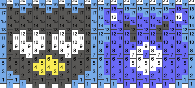 Badtz Maru X Grumpy Bear Pony Bead Patterns | Characters Kandi Patterns ...