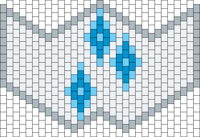 Rarity Mask Pony Bead Patterns | Characters Kandi Patterns for Kandi Cuffs