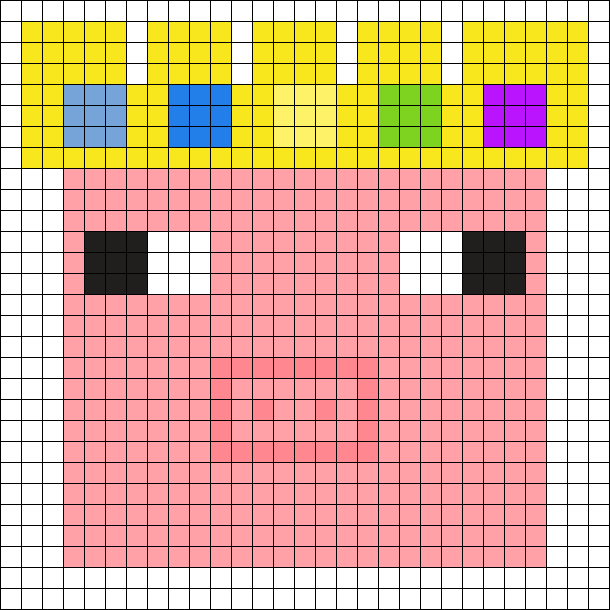 Technoblade Never Dies! Perler Bead Pattern | Bead Sprites | Characters ...