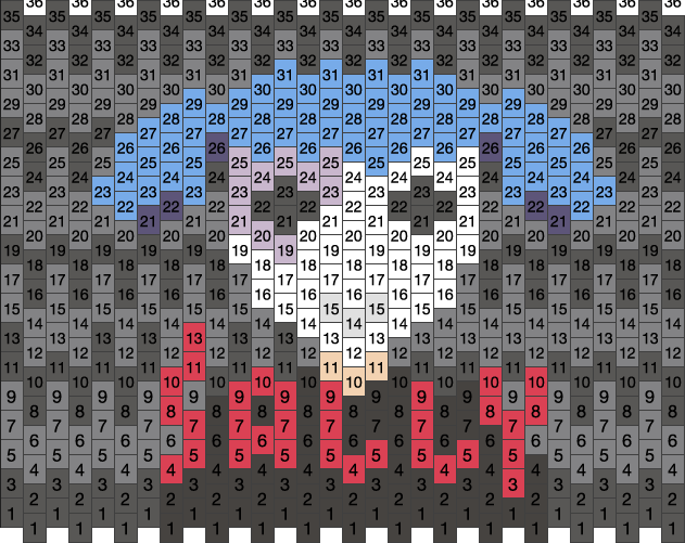 Sally Face Cuff Pony Bead Patterns | Characters Kandi Patterns for ...